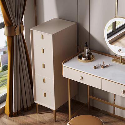 薄NDK五斗柜5cm2宽轻奢现代卧室多层储物柜夹缝小型实木窄床超极