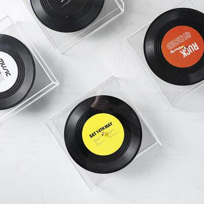 复古怀创意黑胶唱片摆件样旧板墙房间面轻奢YIG饰品客装厅背景墙