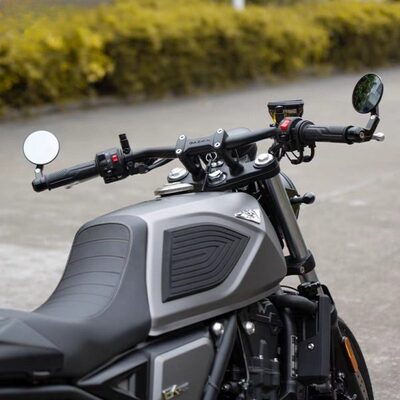 高金GK400改装专用平把小燕把超低方向把铝合金高强度横杆护胸