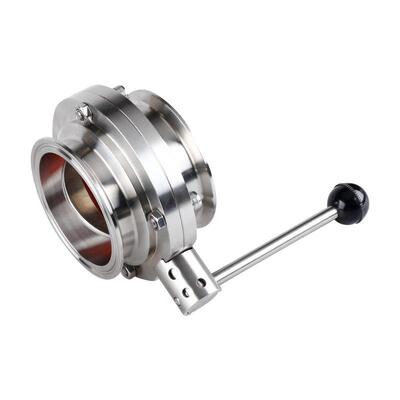 63手动快锈装阀30814不蝶3钢卡箍式快接蝶阀16卫生级卡盘快卡阀门