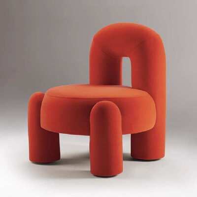 简艺Marlon Chair布艺圆柱形沙发凳家用客厅休闲椅小户型异型餐椅