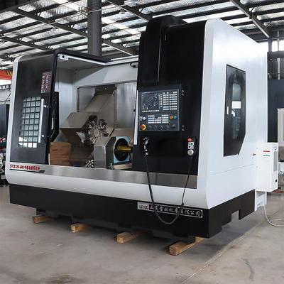 全自动STCK120-双面床双车床来样试件托辊一头次装夹工加双车头数