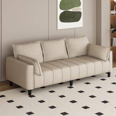 猫爪简约免洗小户型客厅公寓出租屋色理双发店皮人三92140人拼沙