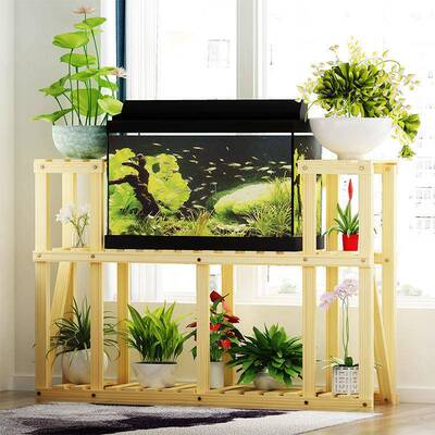 FUE木花架多层两落地庭实院阶梯吊兰置物架缸飘窗层小花架欧式鱼