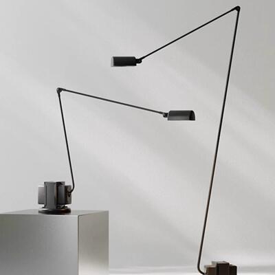 意大利Lumina落地灯设计师简约复古风客厅书房可调节摇臂阅读台灯