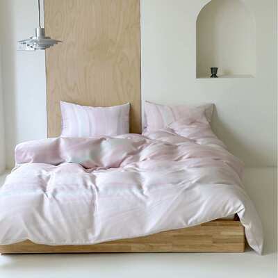 Pink Taffy 粉色太妃糖 夏季60S进口天丝四件套亲肤柔软透气床品