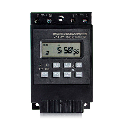微电脑时控开关定时器kg316t电源定时开关控制器220v伏时间控制器