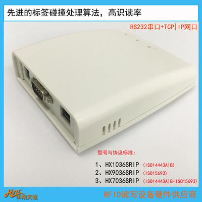 ISO14443A|15693协议串口|TCPIP网络高频RFID读写器工位读卡机