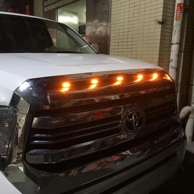 适用14-21年丰田坦途TUNDRA机盖小黄灯黄色雾霾灯日行灯LED通风网