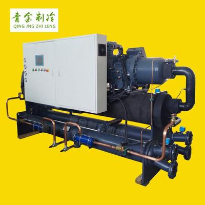 混凝土搅拌站120罐用水冷式螺杆冷冻机 智能温控水冷式螺杆冷水机