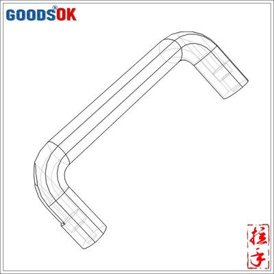 304#不锈钢椭圆实心重载拉手把手提手 米思米UADS 3WG-TW6系列