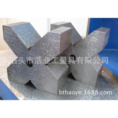 II型V型块带4个V型槽V型架X型V型铁多口V型架100x100x65-1型