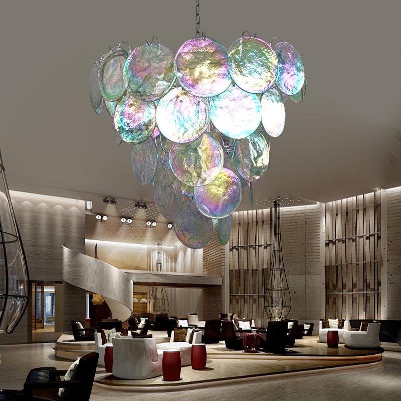 艺术院建筑院设计款大吊灯博物馆酒店轻奢非标工程客厅灯具风家居