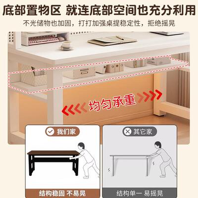 家脑用洞洞板电桌房办公书桌书架体台CX11092式学生写一字桌简易