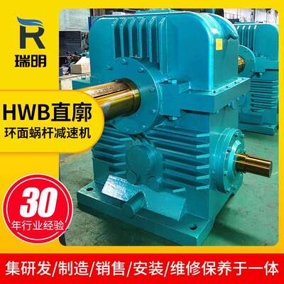HWB250直廓环面蜗杆减速机蜗杆下置铸造机减速机减速箱厂家