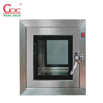 坤灵紫外灯机械互锁冷板烤漆不锈钢304/201传递窗工业级杀菌