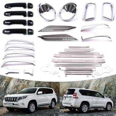 适用于13-16款丰田霸道普拉多prado拉手前后雾灯内外后护板中网