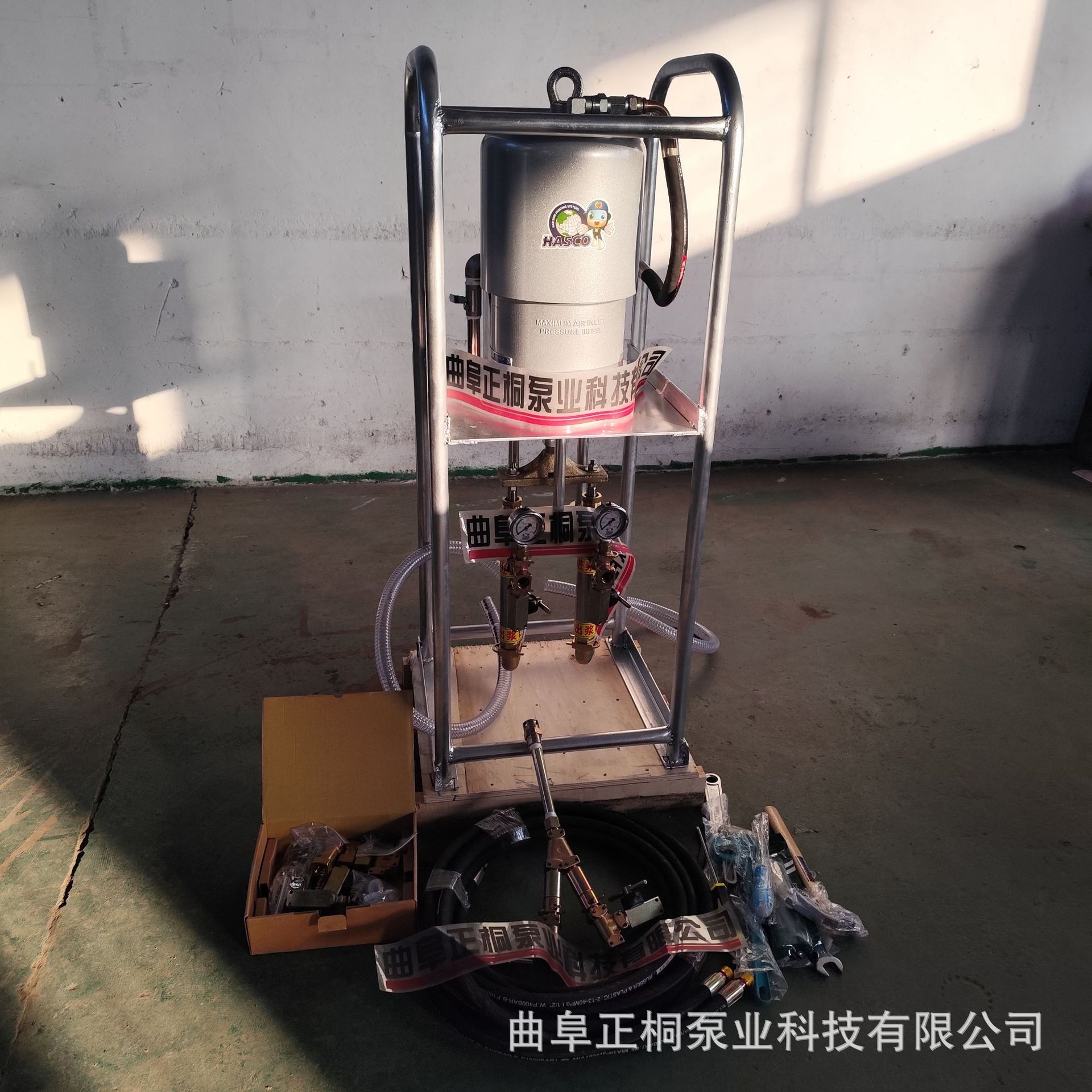 加固双缸双液注浆泵ZZQ-0.9/10 型矿用罗克休马丽散化学浆注浆机