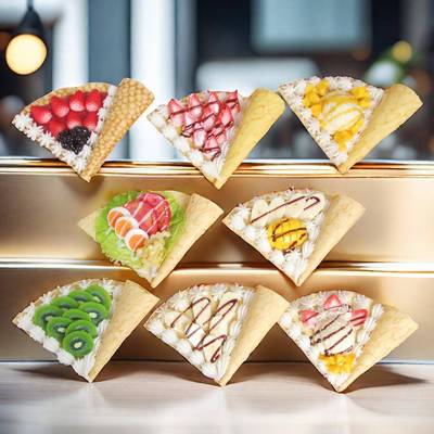 诱人食欲特色小吃可丽饼明档展示模型创意家居摆饰Crepes质优价廉