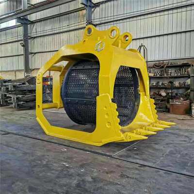 液压筛分斗工地沙土筛分斗MB-S筛分铲斗挖机破碎筛分斗