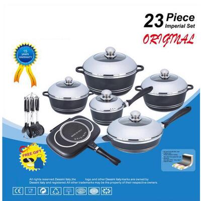 dessini23pcs件套套锅锅具不粘锅麦饭石套装节能锅铝锅套装套件