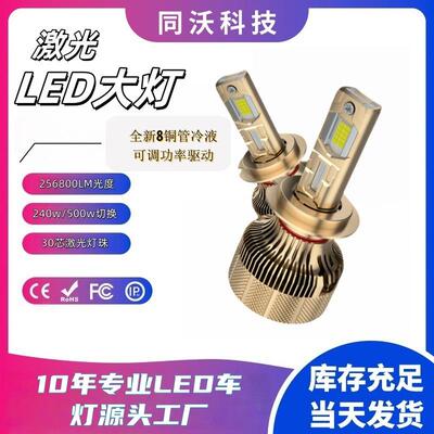 高亮聚光500W可调节大功率h1汽车led大灯h4led大灯h79005汽车大灯