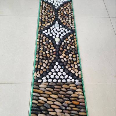 522走毯天鹅卵石子足按底脚底压板石路摩垫然足疗雨花石