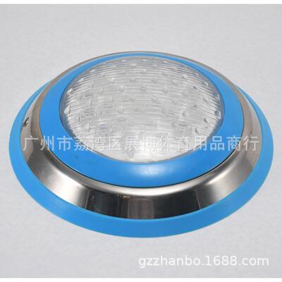 厂景家直销水D下灯水疗观喷泉泳池不锈钢塑料水下/挂灯LC-009蓝边