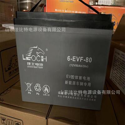 理士胶体蓄电池6-EVF-80免维护12V80Ah电动四轮车电动升降平台