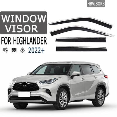 适用于HIGHLANDER不锈钢晴雨挡雨板雨眉侧窗导流板Windowvisor