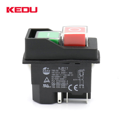 KEDU科都KJD17电磁开关DX-35磁力钻电动工具开关32D电机启动按钮