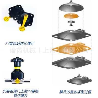 SAUNDERS® SR 蒸汽弹性 TFM 隔膜片PTFE膜片EPDM膜片