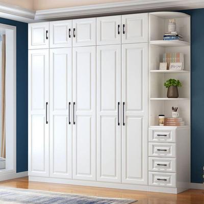 欧式衣柜家用卧室简易组装实木柜子储物柜简约现代多功能儿童衣橱