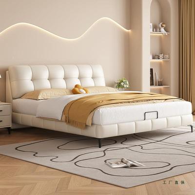 十VOE高虎奶油风云朵泡床现简代约双人主卧轻奢收纳床箱芙储物床