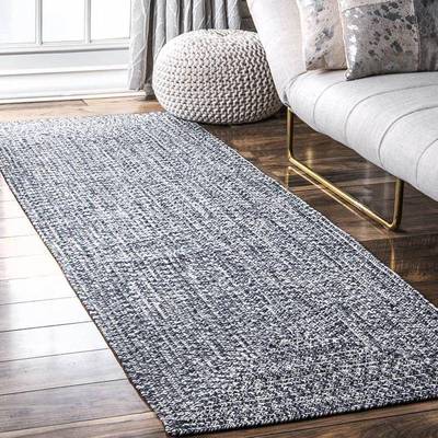 手编轻织客厅地毯茶几方形欧式奢飘窗过工卧室无品牌/床道边家用