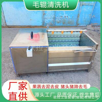 大产量高15910速花生清洗清机子毛刷地瓜去皮洗机处辣丝前理清洗