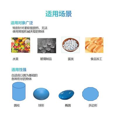 械柔爪11168性机械爪仿生柔性机手指手软体适应气动气自缸柔性夹