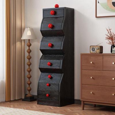 实古风五斗柜不规则柜子玄关古复储物木柜餐边纳网IWY红客厅置物