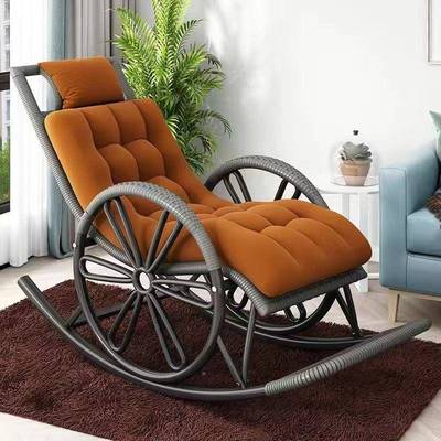 用家LAL台摇椅休闲摇摇椅创意躺椅人大逍遥椅阳藤椅网红椅