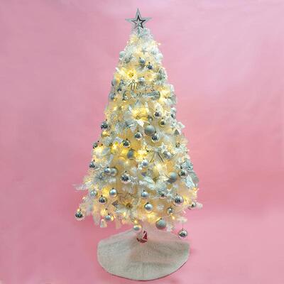 圣诞树诞白色1.2/771.5/景1.8米加套密装圣节3米场家用摆件装饰品