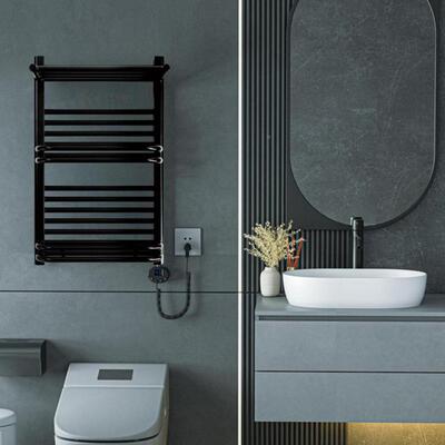 电热毛巾架卫生加间电体热烘干一毛巾TCO架外置数加显温控加热棒