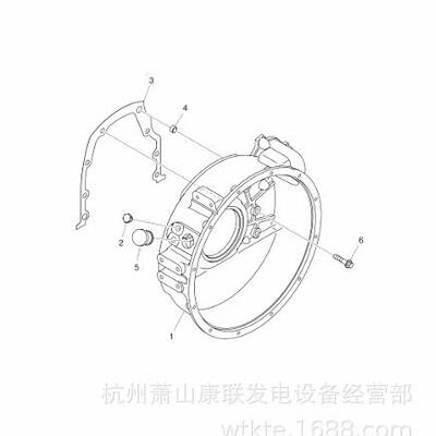 65.01903A0207飞轮壳体垫圈L136T斗山