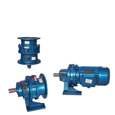 国茂摆线针轮卧式BWD3立式减速机XWD4变速带直连配国标铜芯电机