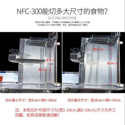 南NFC-300机羊肉切片机商用XXD全自动常冷冻肉式削片台切肉机刨肉