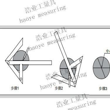 圆柱定中心划线300NFS心划线规040中心标记尺中5200x10mm厂家中心