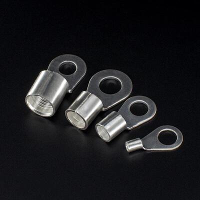 CJH黄铜紫铜镀银OT6-6铜鼻1000只冷压圆形裸接线端子铜鼻子线耳