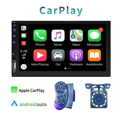 跨境7寸全触摸Carplay高清7023B车载MP5蓝牙免提FM插卡机显示器