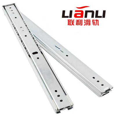 替换IDC09中载35系列三节式常开保持导轨互锁型SUS304不锈钢滑轨