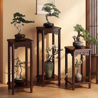 架多肉新中用式花阳台花家花台新款无品牌/落地式室内客厅置物盆