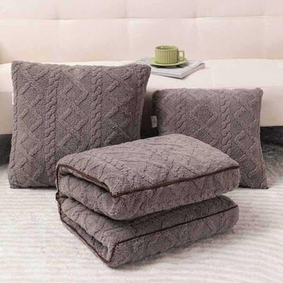 加厚塔冬芙蓉绒抱枕被子两用可爱靠枕二合一季午枕头汽睡PVQ车上